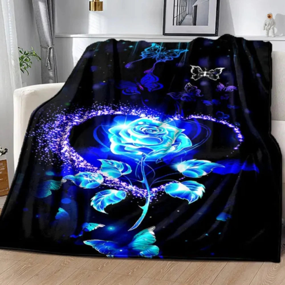 Aqua Butterfly Blanket – BUTTERFLY KINGDOM