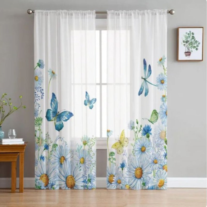 Dragonfly And Butterfly Curtains